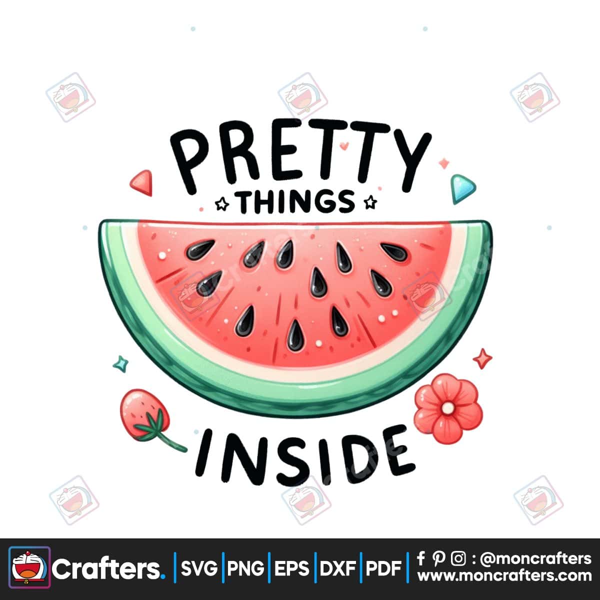 Pretty Things Inside Sublimation Clipart Instant Download