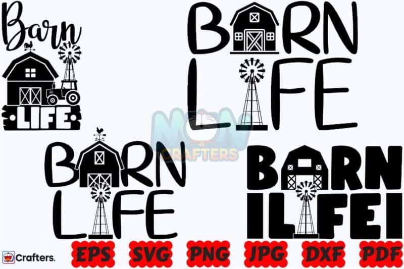 Barn Life SVG, Barn SVG, Farm Life SVG Digital Download Instant Download