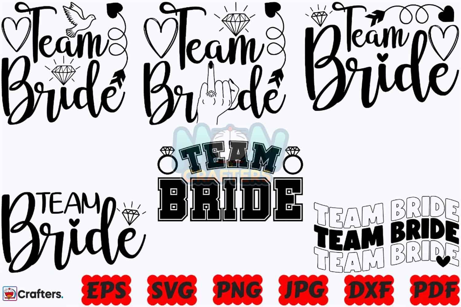 Team Bride SVG | Bride SVG | Bridesmaid Instant Download