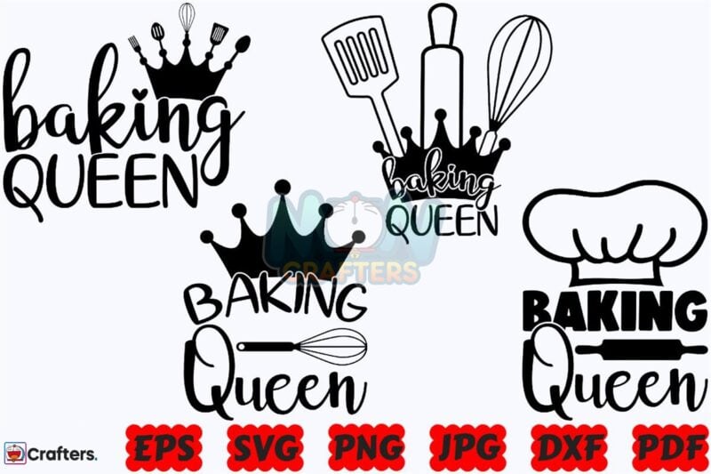 Baking Queen SVG | Queen SVG |Baking SVG Instant Download