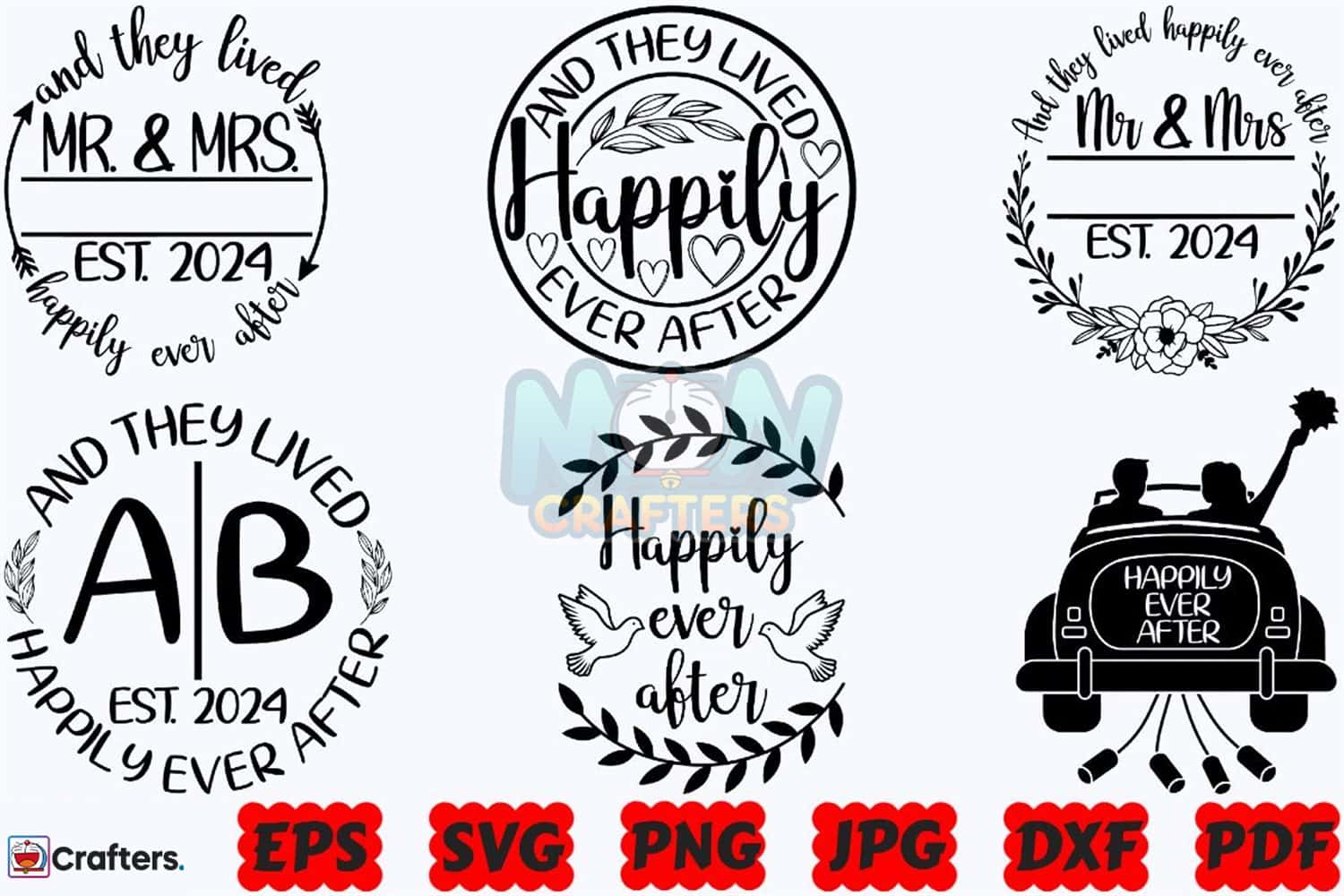 And They Lived Happily Ever After SVG Instant Download