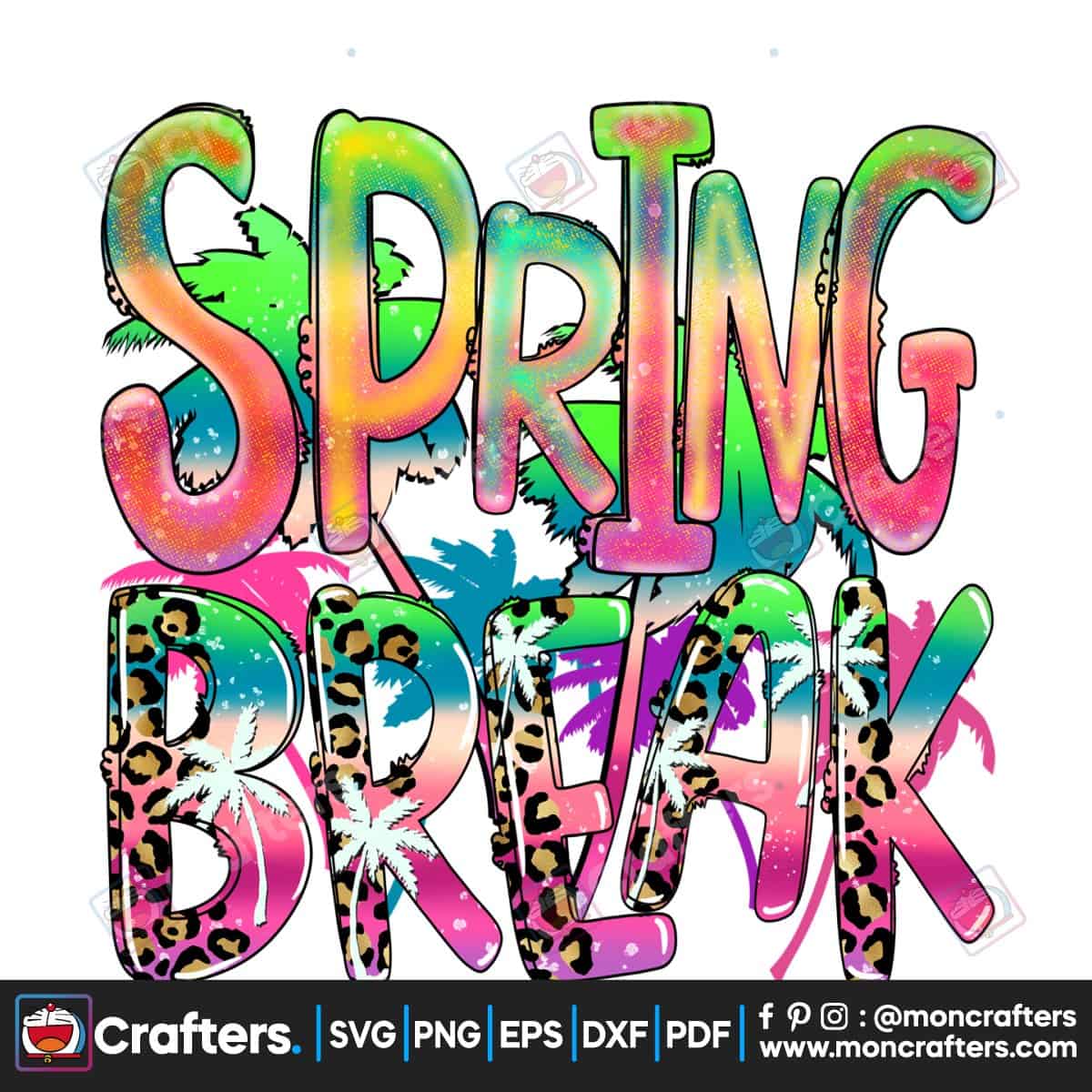 Spring Break PNG, Beach Life Digital Download Instant Download
