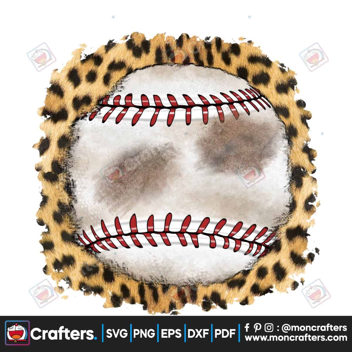 Baseball Sublimation, Western Leopard Instant Download