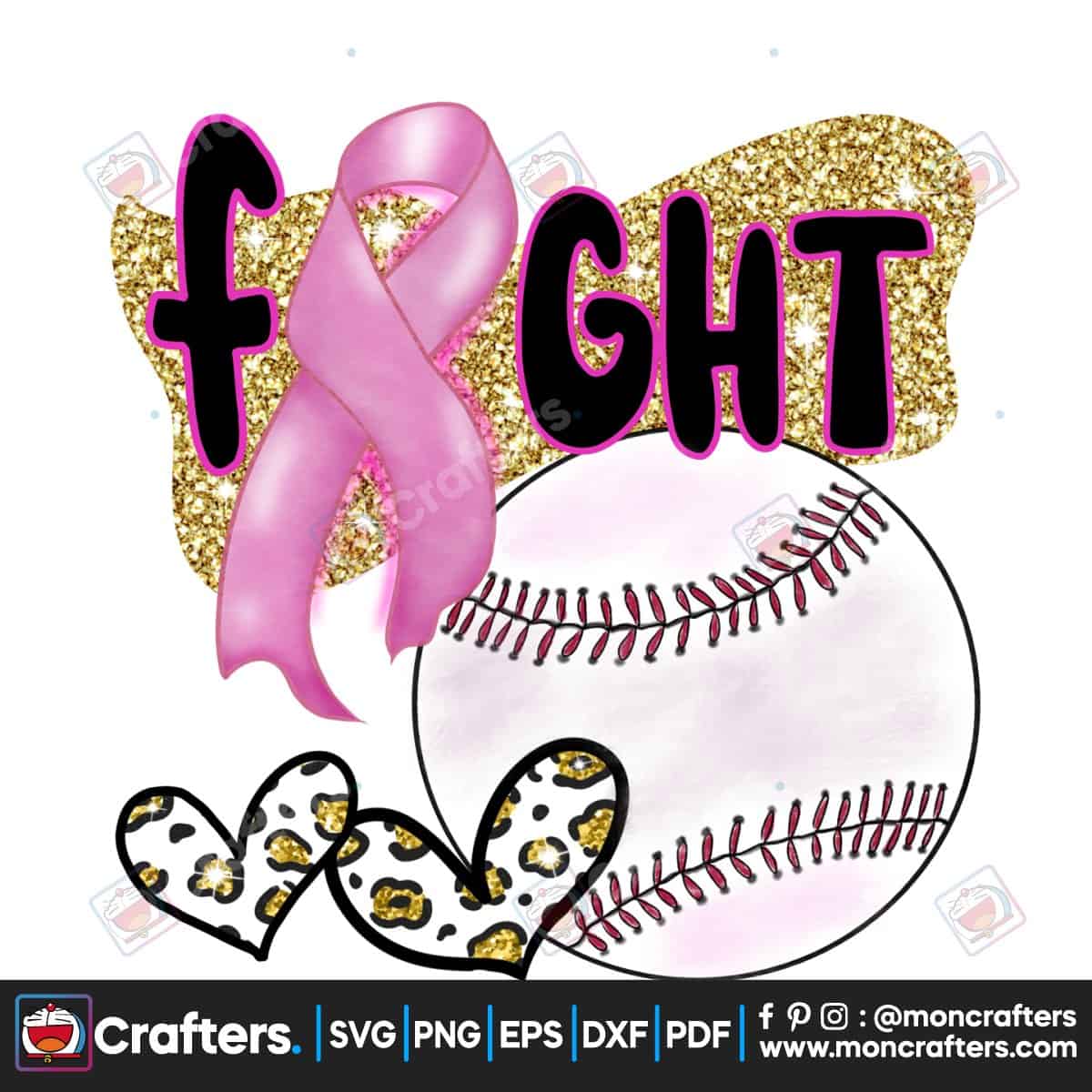 Fight Breast Cancer PNG, Baseball Mom Digital Download Instant Download