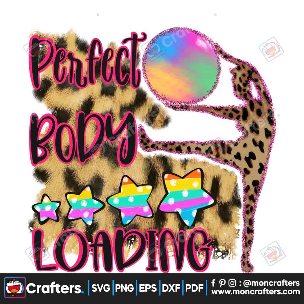 Perfect Body Loading PNG, Fitness Girls Instant Download