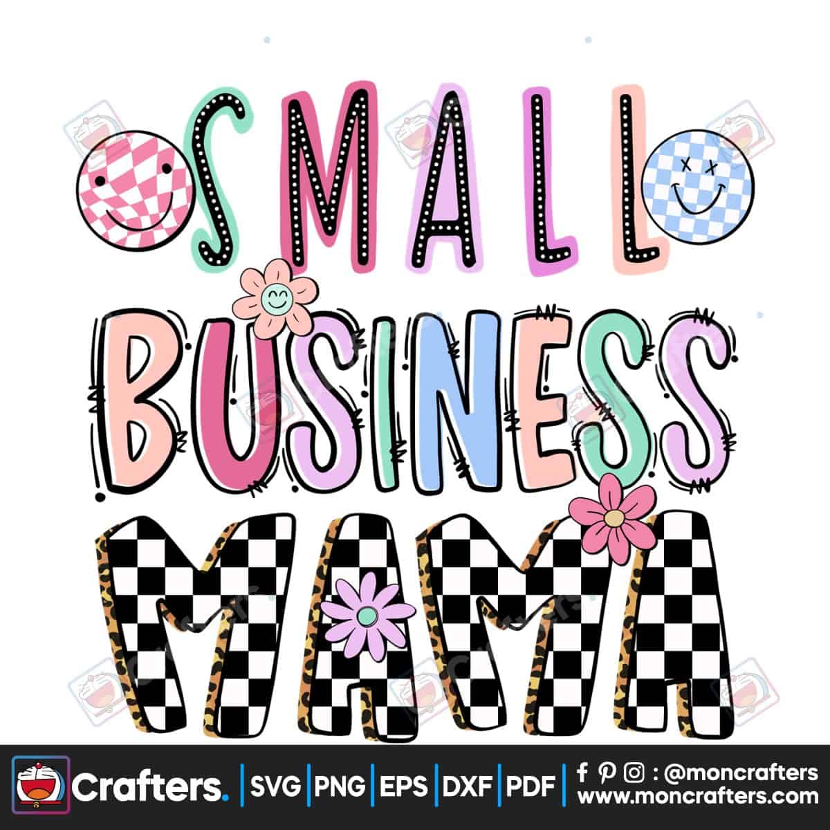 Small Business Mama Lettered Doodle Cute Digital Download Instant Download