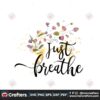 Just Breathe Clipart PNG Instant Download Instant Download