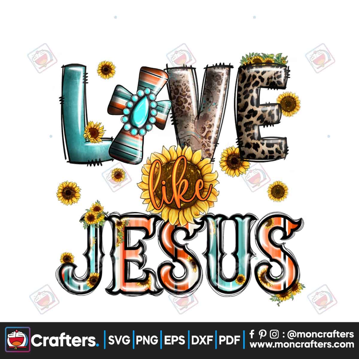 Jesus Sublimation, Faith, Western Png Instant Download